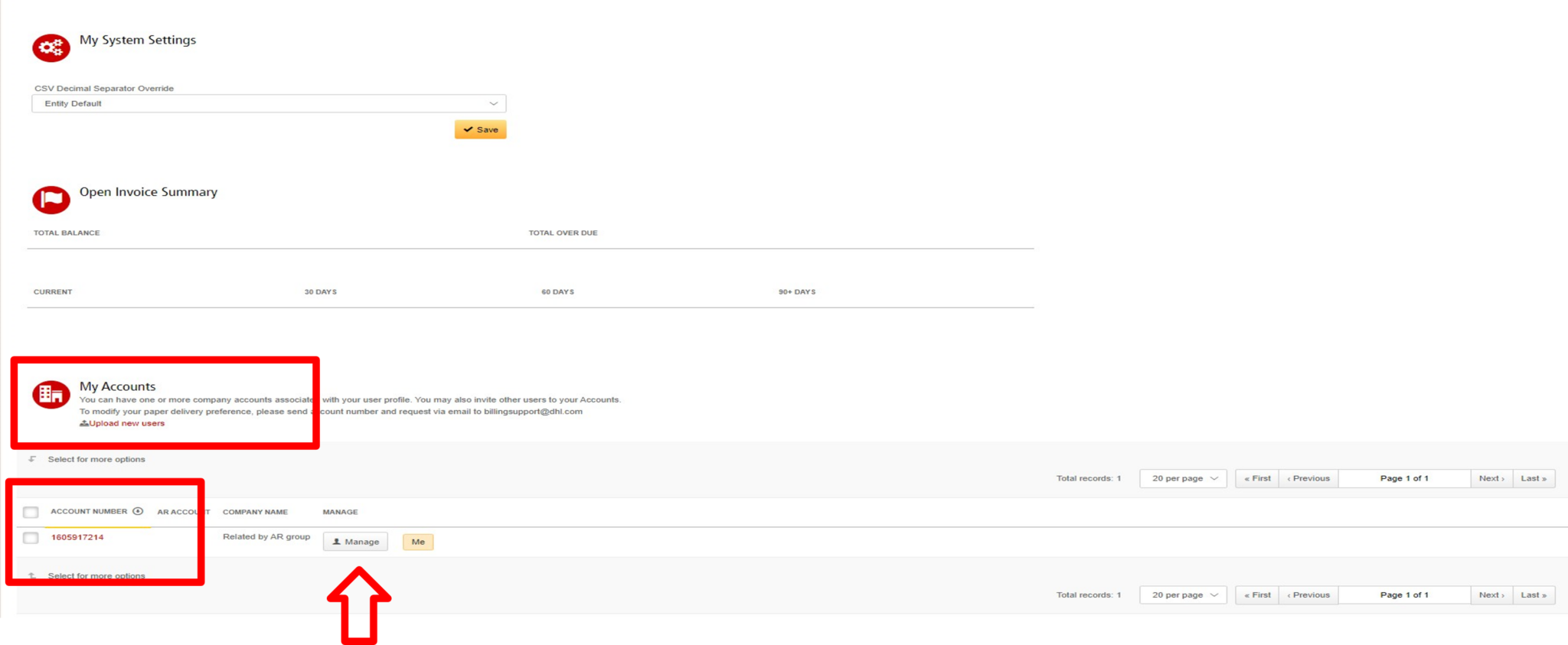 DHL MyBill Overview | Preferred Shipping